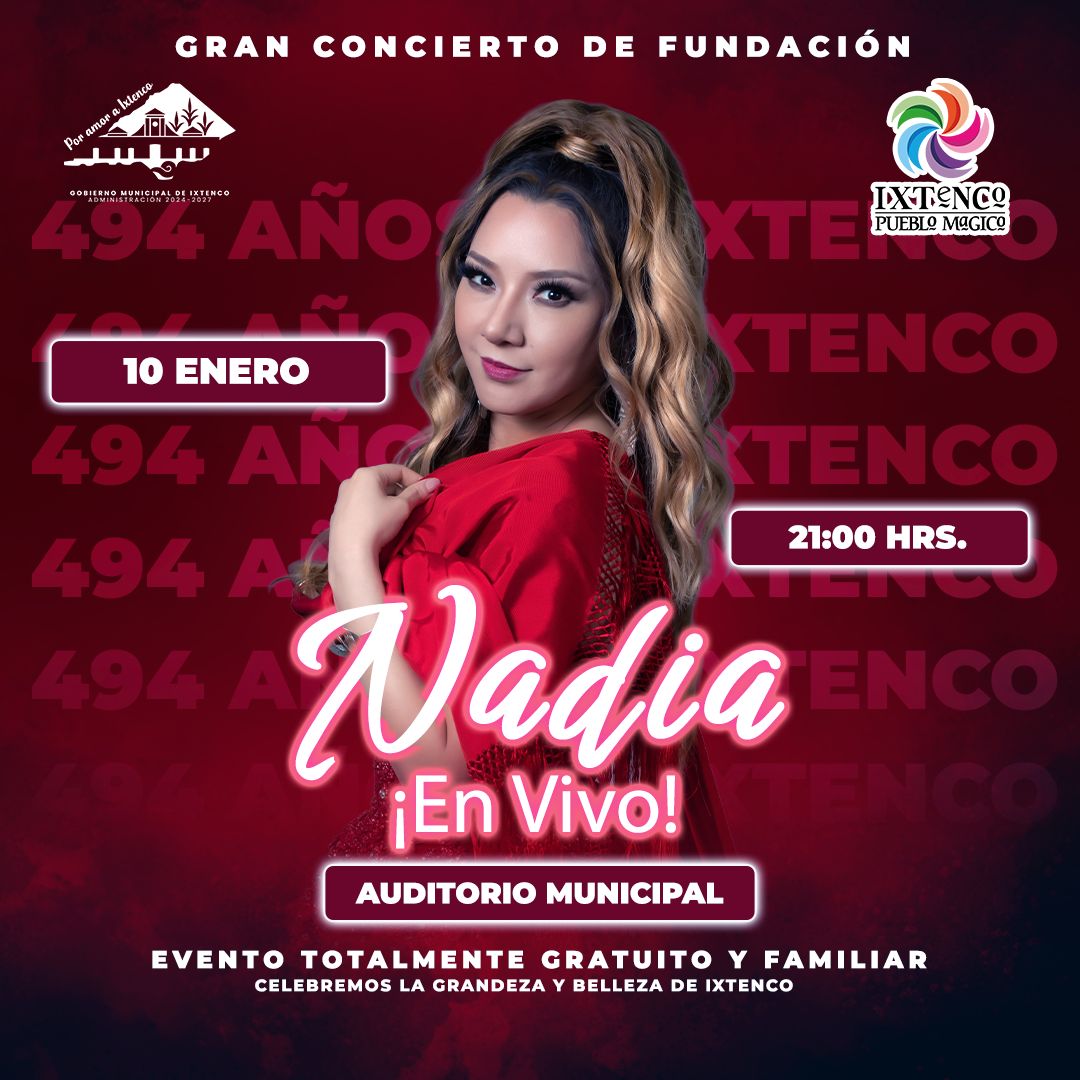 Nadia, la nominada al Grammy, dará un concierto para celebrar los 494 años de la fundación de ...